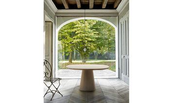 Allure O' Square dining table - Brushed light oak | B&B Italia Official Shop