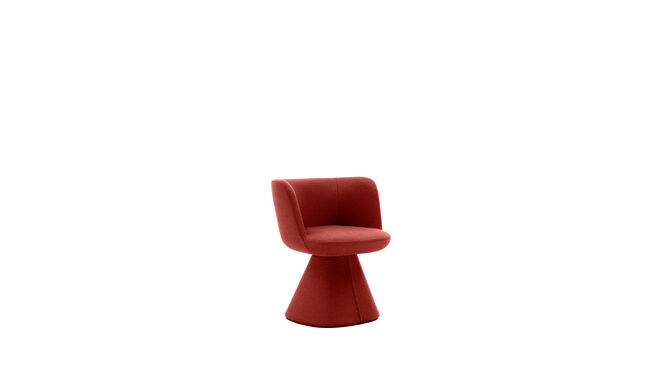 Flair O' Swivel dining chair - Safran rattier | B&B Italia Official Shop