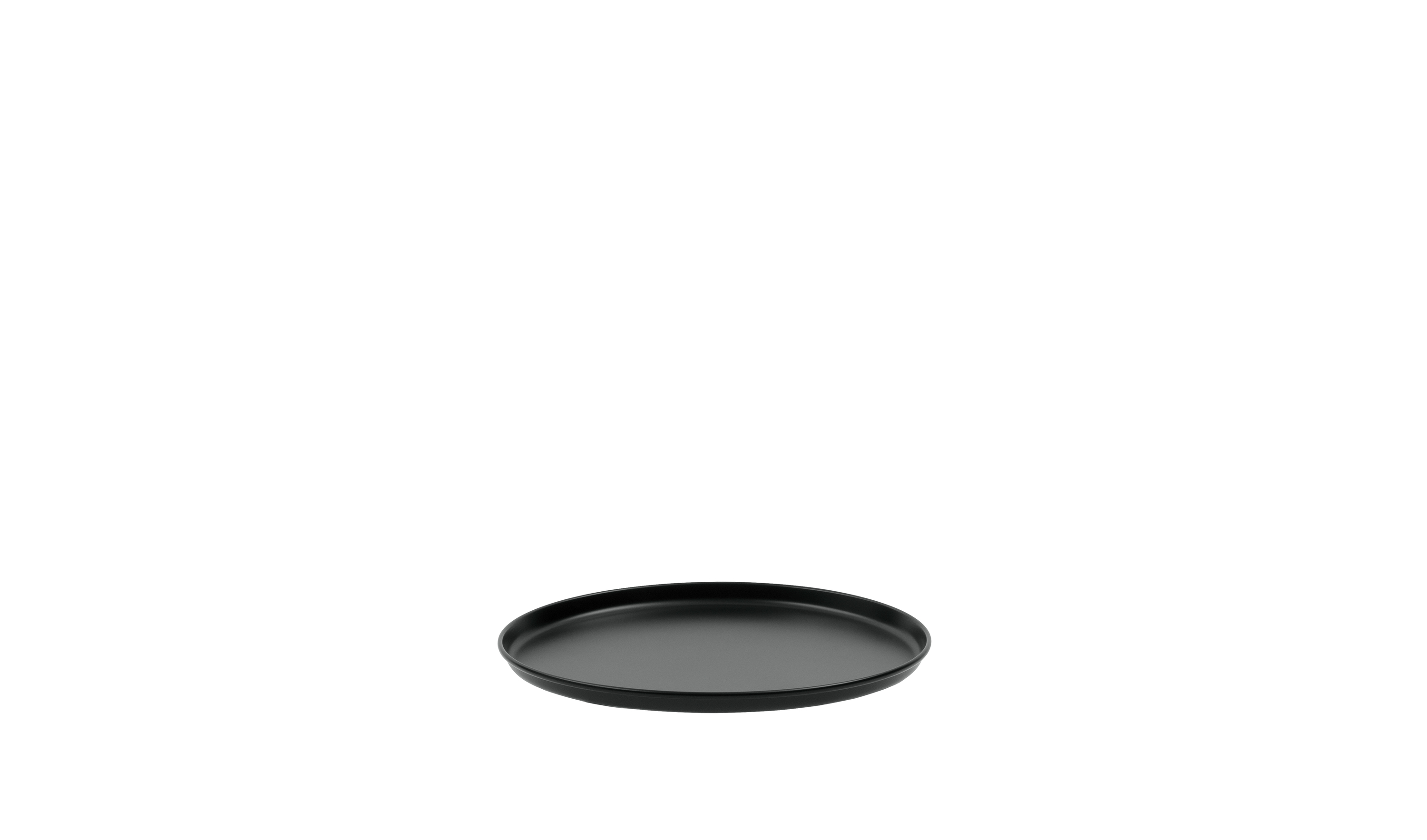 Fat-Fat Tray Ø 24 3/8" - Black painted metal | B&B Italia Official Shop