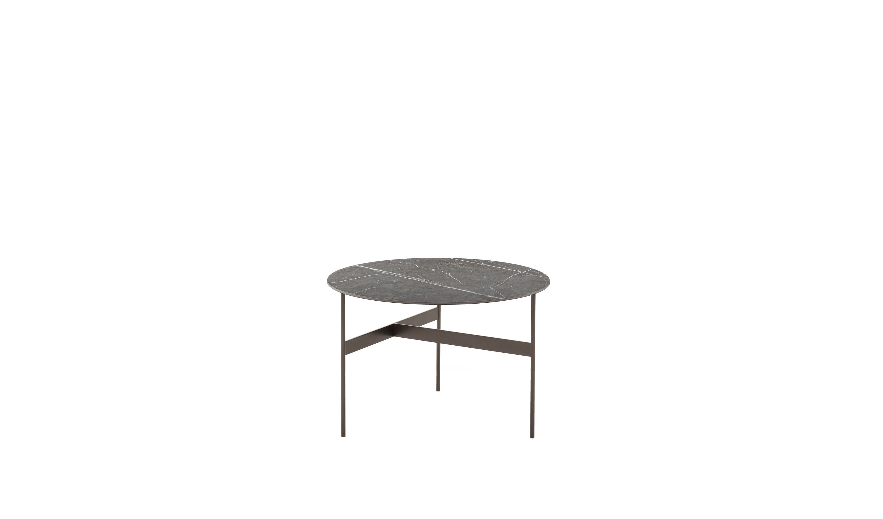 Formiche Couchtisch Ø 62 cm - Porzellan-Steinzeug stein grey | B&B ...