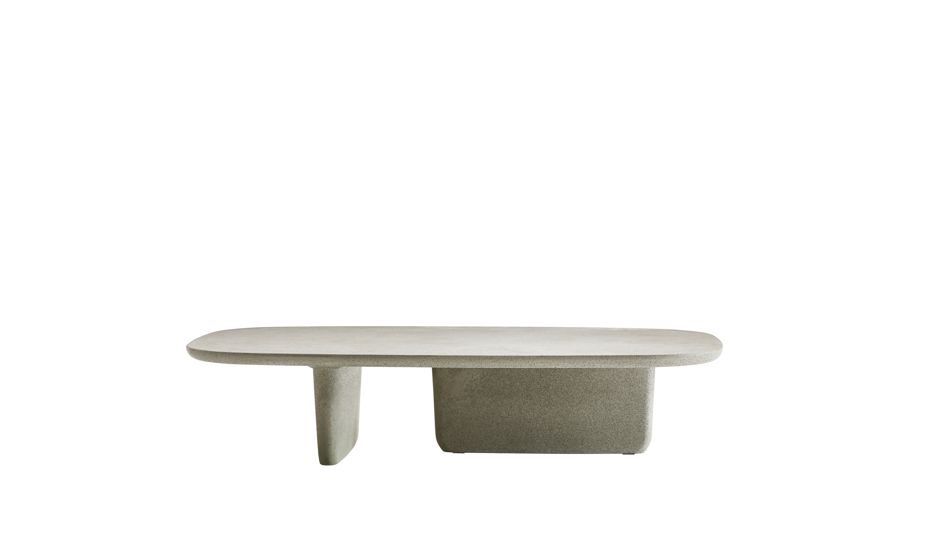 Tobi-Ishi Rectangular coffee table - Grey cement | B&B Italia Official Shop