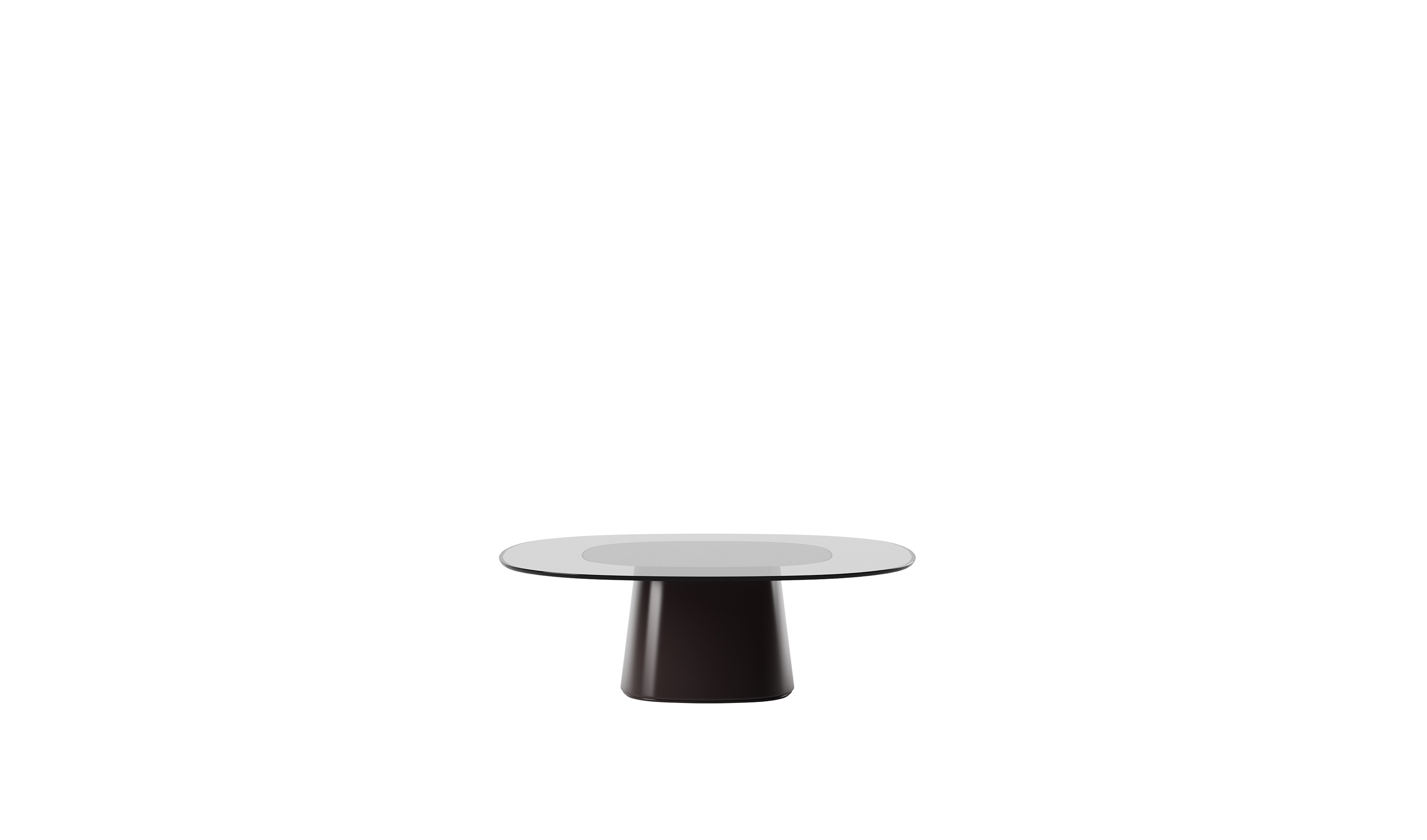 Small Table - Black smoky glass | B&B Italia Official Shop